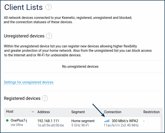 Actual connection speed in Wi-Fi technology – Keenetic