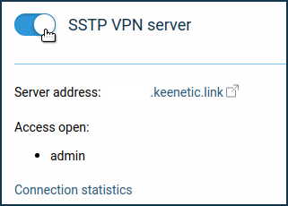 SSTP VPN server – Keenetic