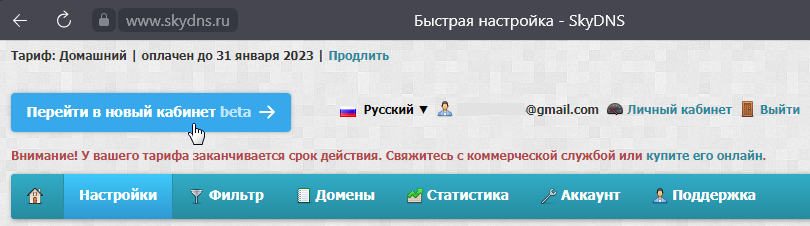 Интернет-фильтр SkyDNS – Keenetic