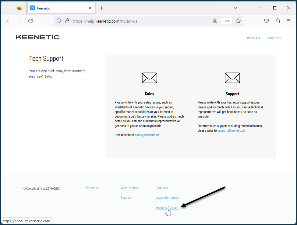 Keenetic Account — the single point of authentication for all of Keenetic's services – Keenetic
